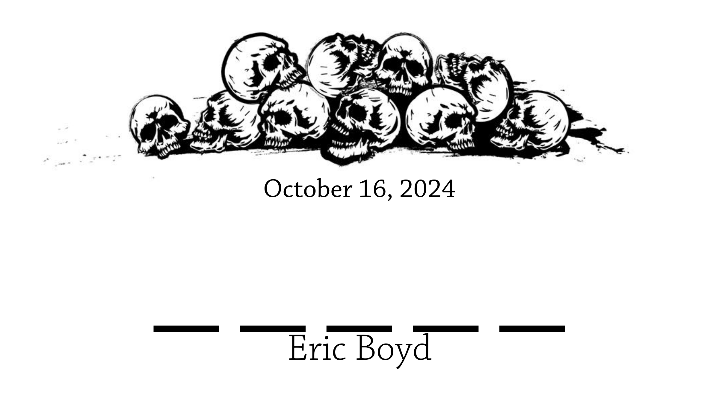 HAD :: _ _ _ _ _ by Eric Boyd